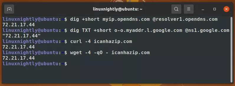Check External IP From Linux Command Line Linux Nightly